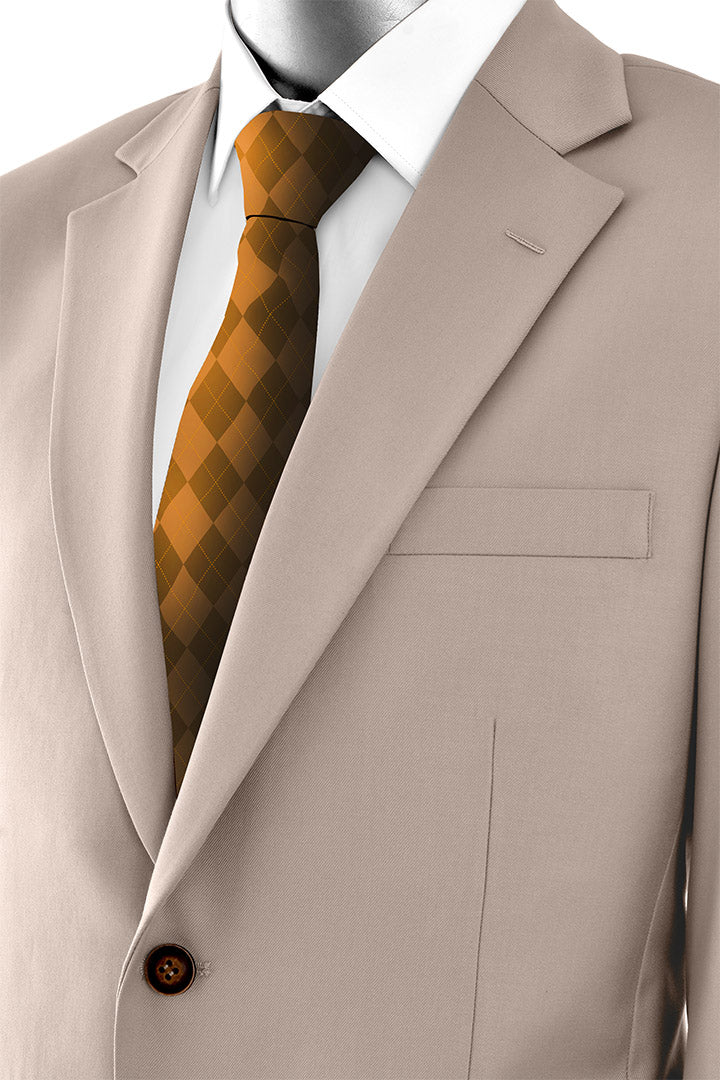 Tan 2 Piece Suit | Stylish Men’s Business Suit – A Moosajee Sons